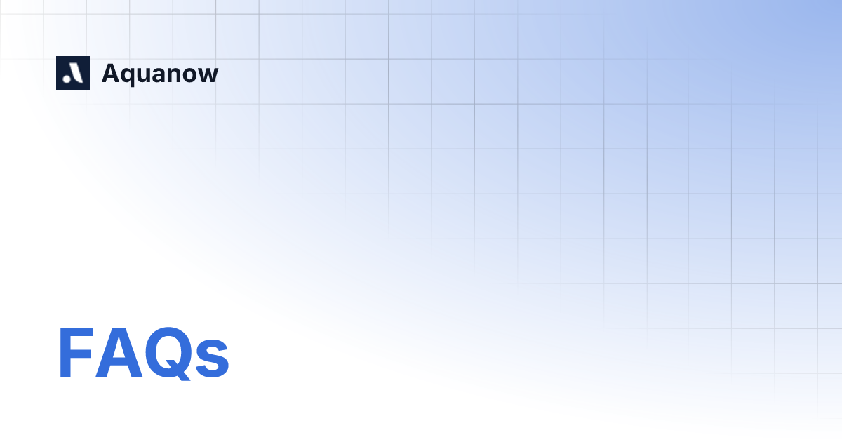 FAQs | Aquanow